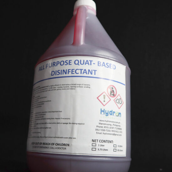 ALL PURPOSE QUAT-BASED DISINFECTANT – 1 Liter - Hydron Corporation