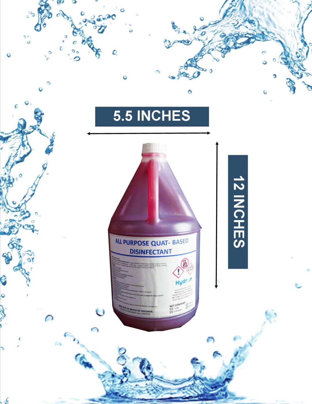 ALL PURPOSE QUAT-BASED DISINFECTANT – 1 Gallon - Hydron Corporation