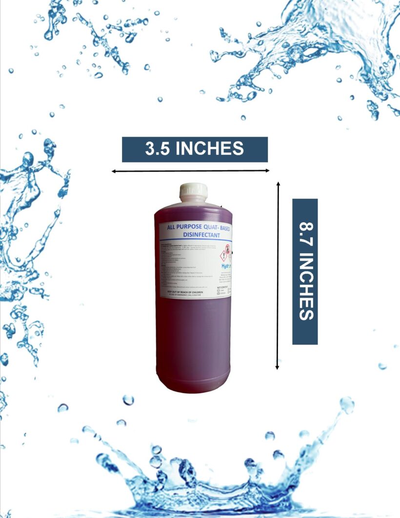 ALL PURPOSE QUAT-BASED DISINFECTANT – 1 Liter - Hydron Corporation