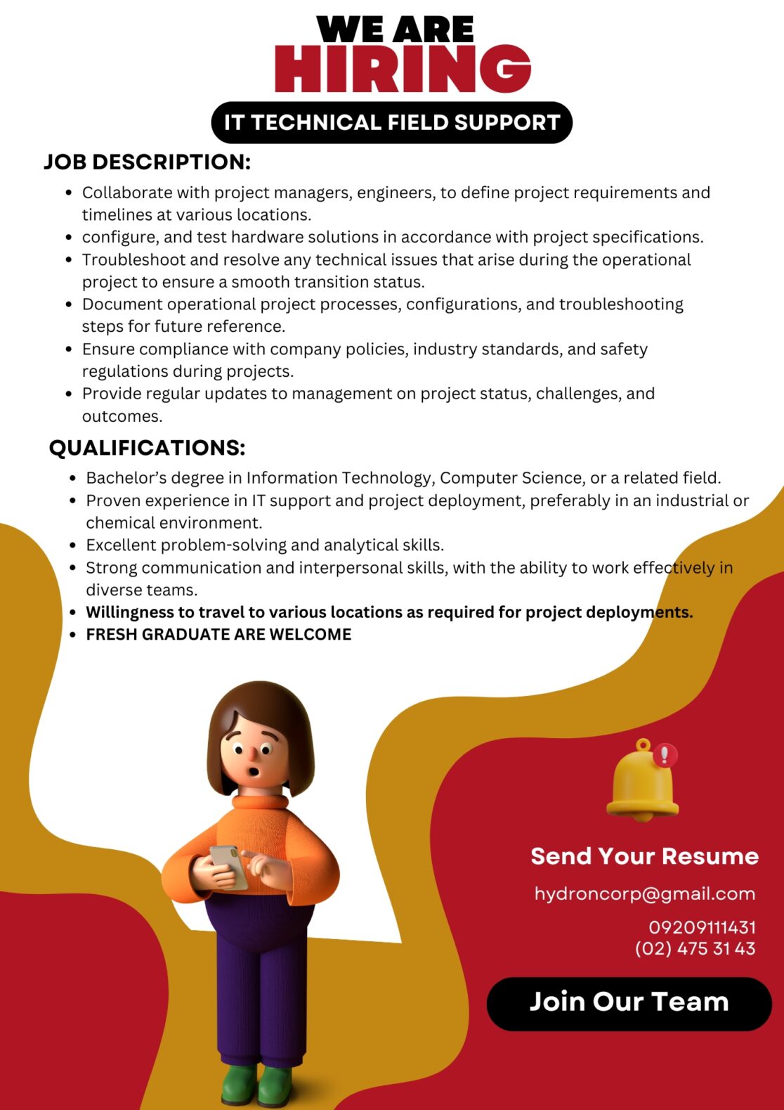 Join Our Growing Team! - Hydron Corporation