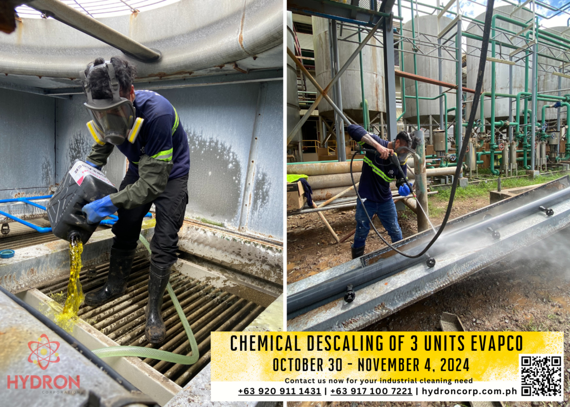 CHEMICAL DESCALING OF 3 UNITS EVAPCO - Hydron Corporation