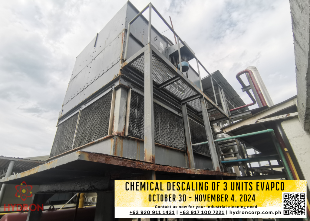 CHEMICAL DESCALING OF 3 UNITS EVAPCO - Hydron Corporation