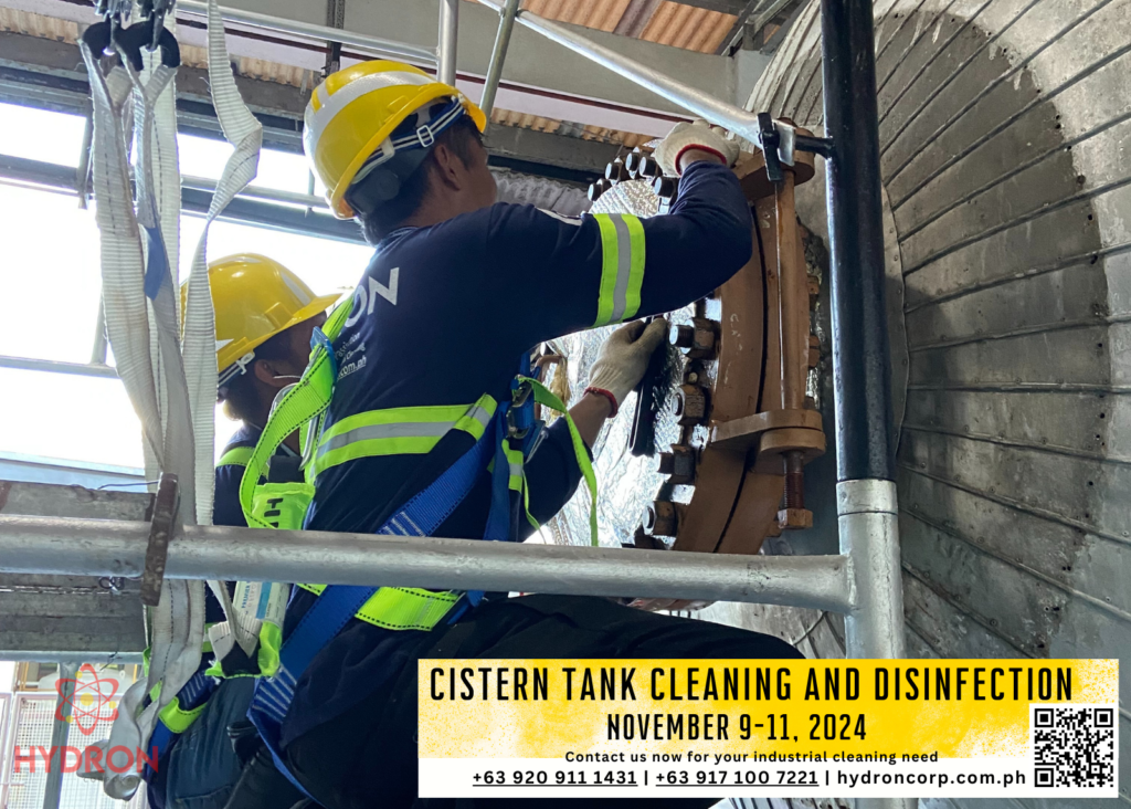 CISTERN TANK CLEANING AND DISINFECTION - Hydron Corporation