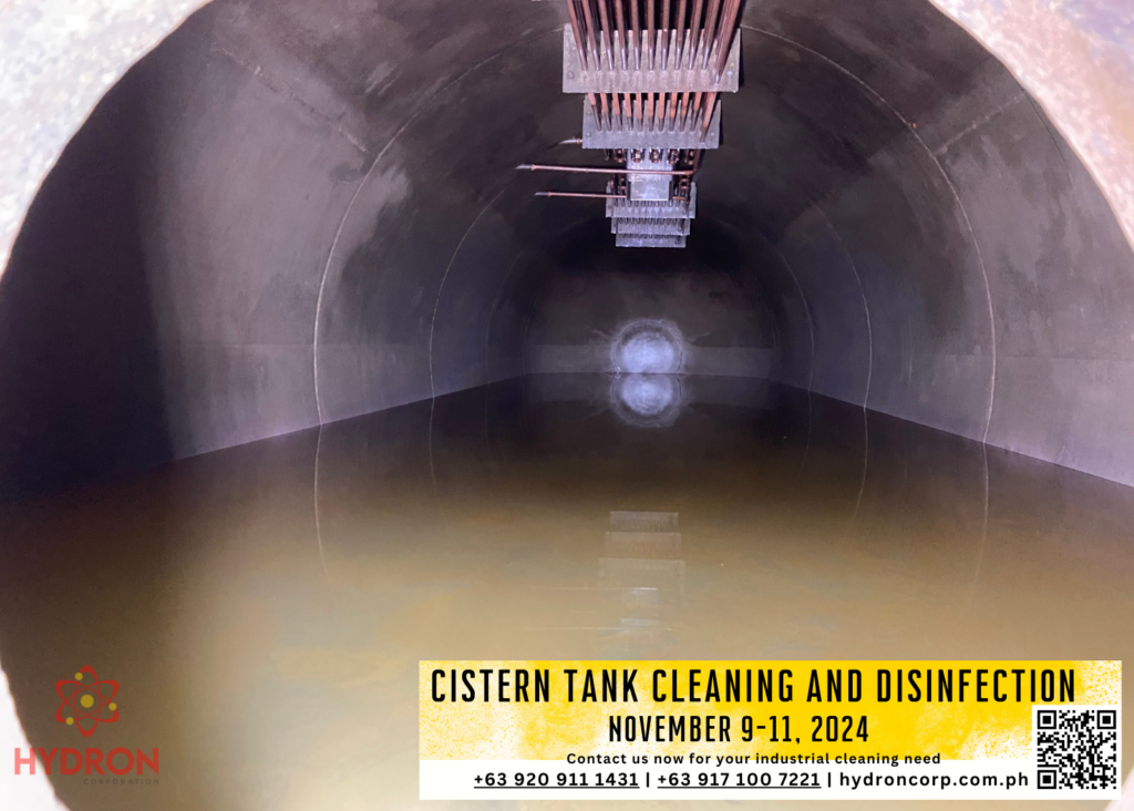 CISTERN TANK CLEANING AND DISINFECTION - Hydron Corporation