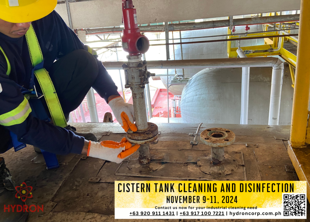 CISTERN TANK CLEANING AND DISINFECTION - Hydron Corporation